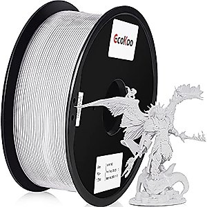 GOOFOO PLA+ 3D Printer Filament 1.75mm,Bubble-Free Clog-Free Tangle-Free Dimensional Accuracy +/- 0.05 mm,1 kg Spool(2.2lbs),White