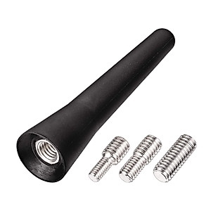 Bingfu Car Radio Short Rubber Antenna Mast [ONLY for Car Roof Mount] [2.5 inch] Vehicle FM AM Stereo Universal Roof Mount Antennas - NOT a Replacement for Shark Fin Antenna