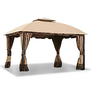 Garden Winds Replacement Canopy for South Hampton Gazebo - Riplock 350 - Beige