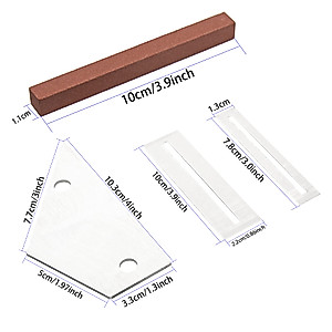 6Pcs Yootones Guitar Tool Kit Include Guitar Fret Crowning File, Double Headed Guitar Bass Fret Wire Rubber Hammer, Steel Fret Rocker, 2 Fingerboard Guards Protectors & Grinding Compatible with Guitar