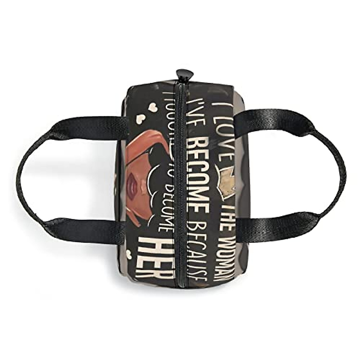 Racigomr African American Girl Lunch Bag Reusable Black Girl Magic Lunch Box Portable Tote Bag for Women Travel Hiking Work Gifts