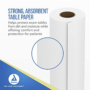 Dynarex Headrest Table Paper, 14" x 225 ft, Lavender Scented, Easy-to-Tie Tab, Pack of 200