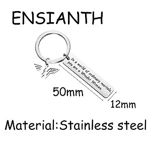 ENSIANTH In a World of Ordinary Mortals You are a WW(WW Keychain)