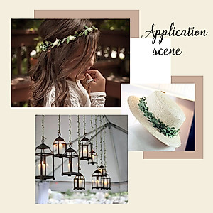 NBEADS about 40m Artificial Leaf Vines, Silk Cloth Green Leaves Artificial Hanging Vine Plants for Wedding Garden Office Home Wall Decoration