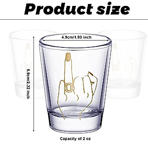 Mimorou Bride and Groom Glasses 2 Pieces Ring Finger Wedding Wine Glasses Funny Bride Wine Glass 2 oz Wine Glasses Mr and Mrs Engagement Gifts Stemless Wine Glass for Newlyweds Couples