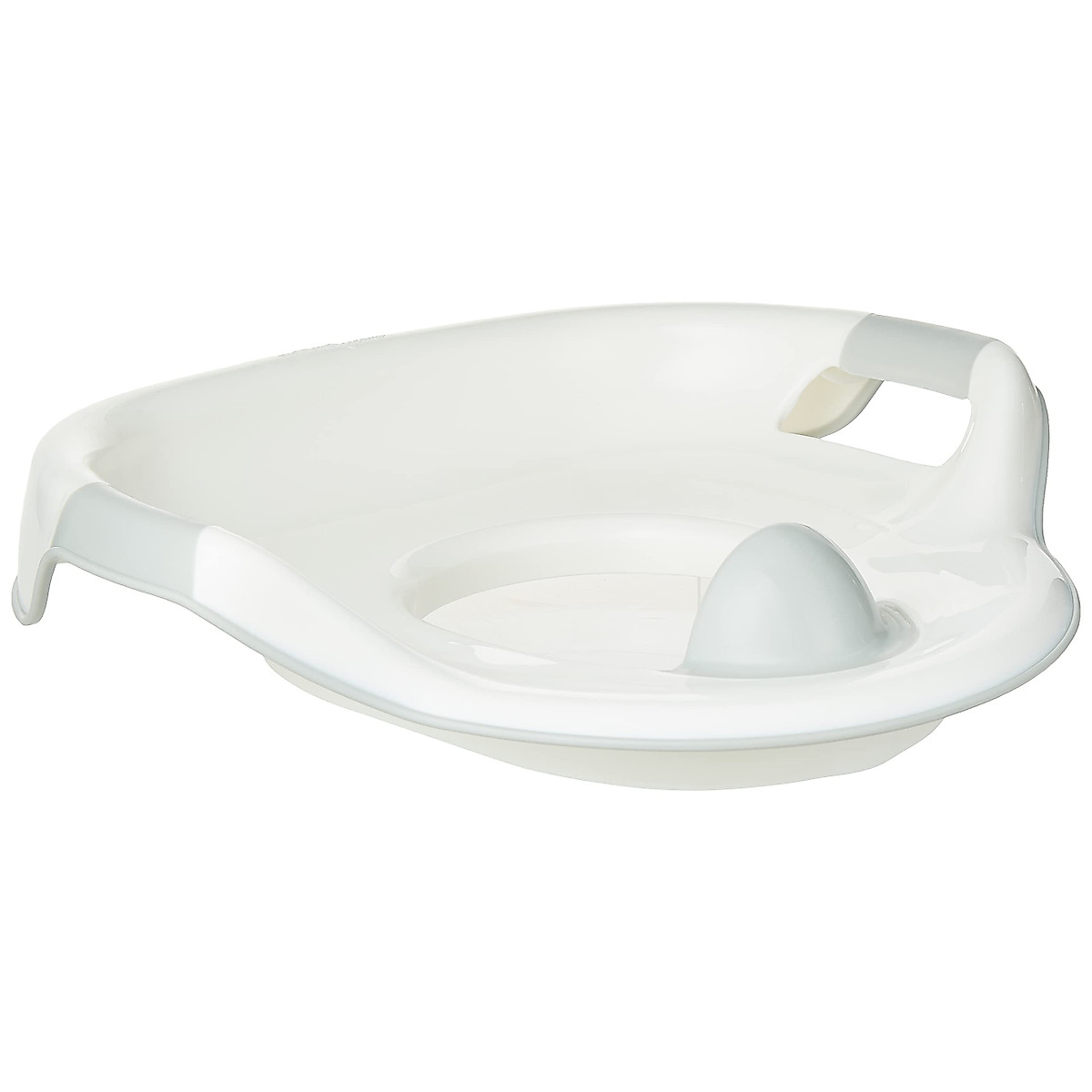 The First Years Soft Grip Potty Training Toilet Seat - Attachable Toddler Potty Training Seat for Adult Size Toilet - Gray