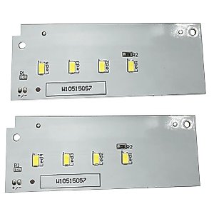 2PK W10515057 Compatible with Whirlpool Kenmore and Refrigerators LED Light White Light WPW10515057 W10398007 (Note: No Plastic Case, Only PCB Board)