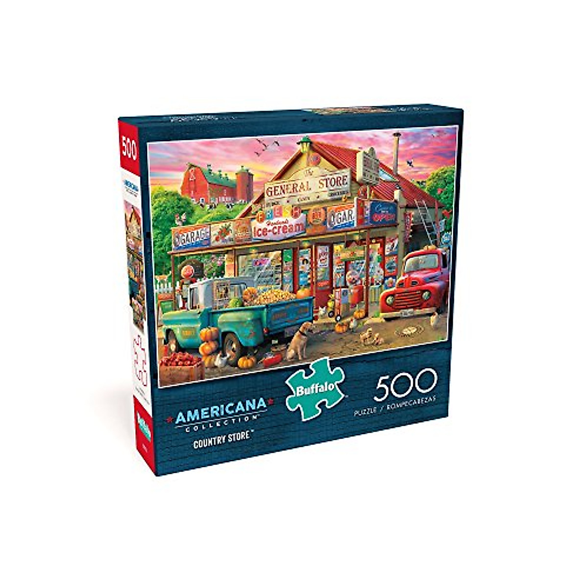 Buffalo Games - Country Store - 500 Piece Jigsaw Puzzle Multicolor, 21.25"L X 15"W