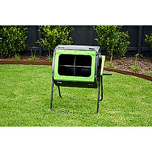 MAZE 48 Gallon Geared Two Compartment Compost Tumbler