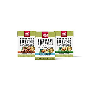 The Honest Kitchen Superfood POUR OVERS Wet Toppers for Dogs (Pack of 3), 5.5 oz - Variety