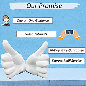 Hand Casting Kit Couples & Keepsake Hand Mold kit Couples for Holiday Activities, Molding Kits for Adults, Child, Wedding, Friends, Plaster Hand Mold Casting Kit by Godora