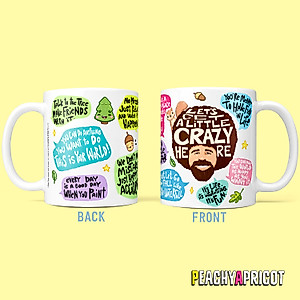 Bob Ross Coffee Mug with Quotes 11oz Bob Ross Gift