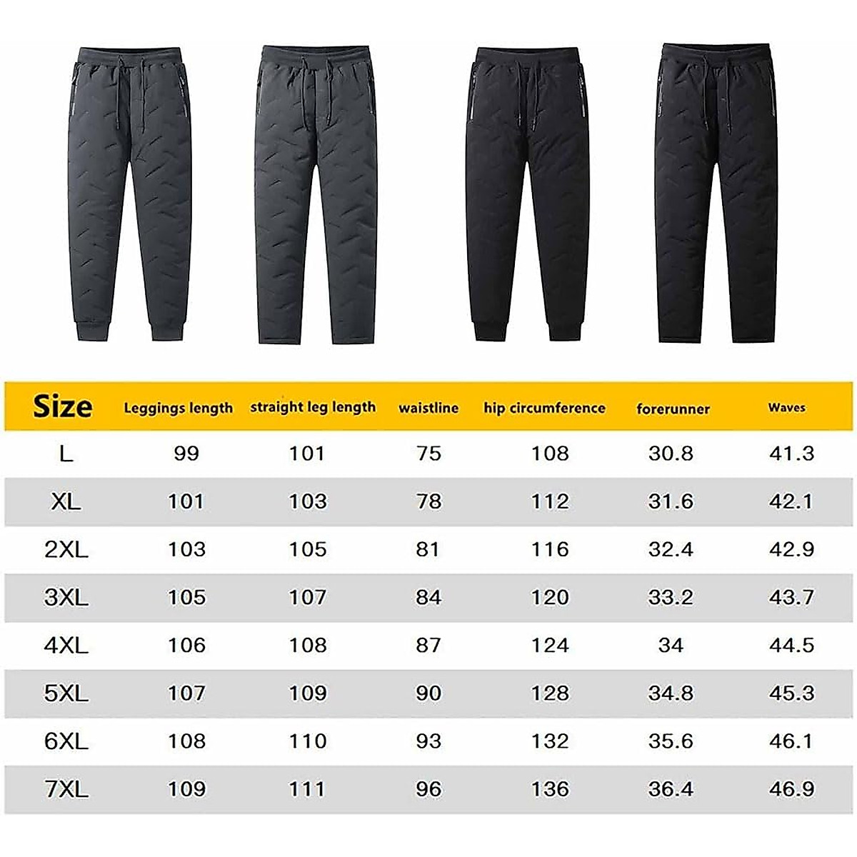 Dododz - Dododz Unisex Fleece Trousers,Unisex Fleece Jogging Bottoms,Men Winter Warm Waterproof Lightweight Sweatpants (Black-Jogging,XXL)
