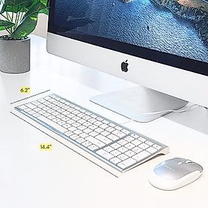 Macally Wired Keyboard for Mac, Compatible Apple Keyboard - Slim, Space-Saving Design USB Keyboard with Numeric Keypad - Budget-Friendly Laptop, MacBook Pro/Air, iMac Keyboard Replacement