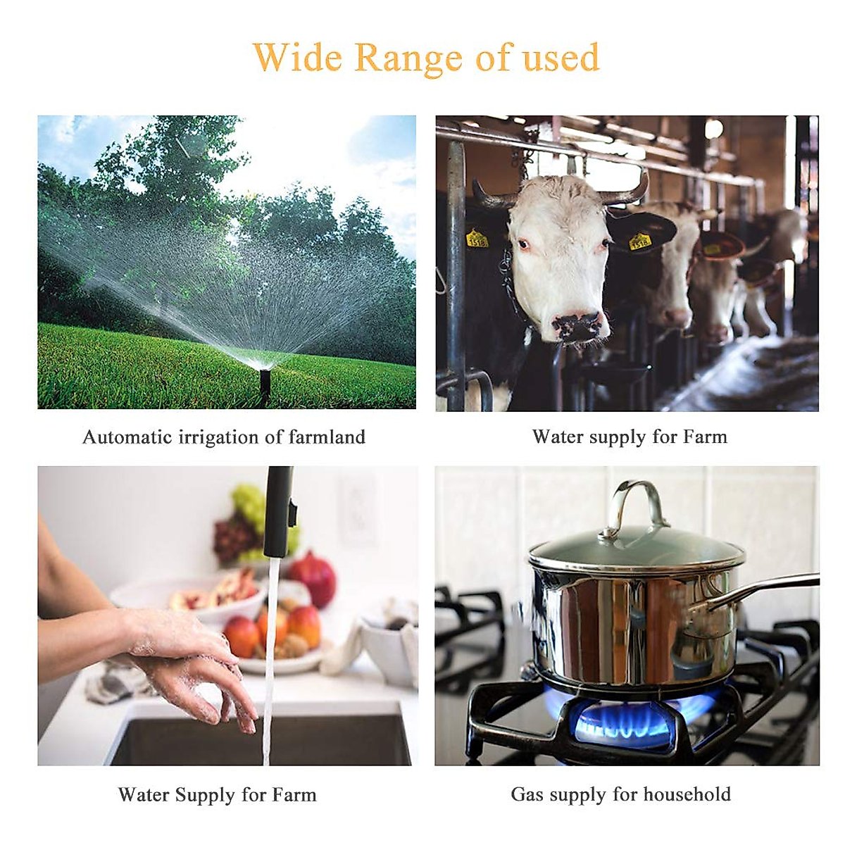 Owfeel WiFi Smart Valve WiFi Control Water Valve Compatible with Alexa, Google and Application Program iOS/Android