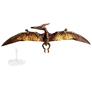 Jurassic World Toys Amber Collection Pteranodon 6-in Dinosaur Action Figure, Movie-Authentic Detail, Movable Joints & Figure Display Stand, Collectible Gift 8 Years & Up