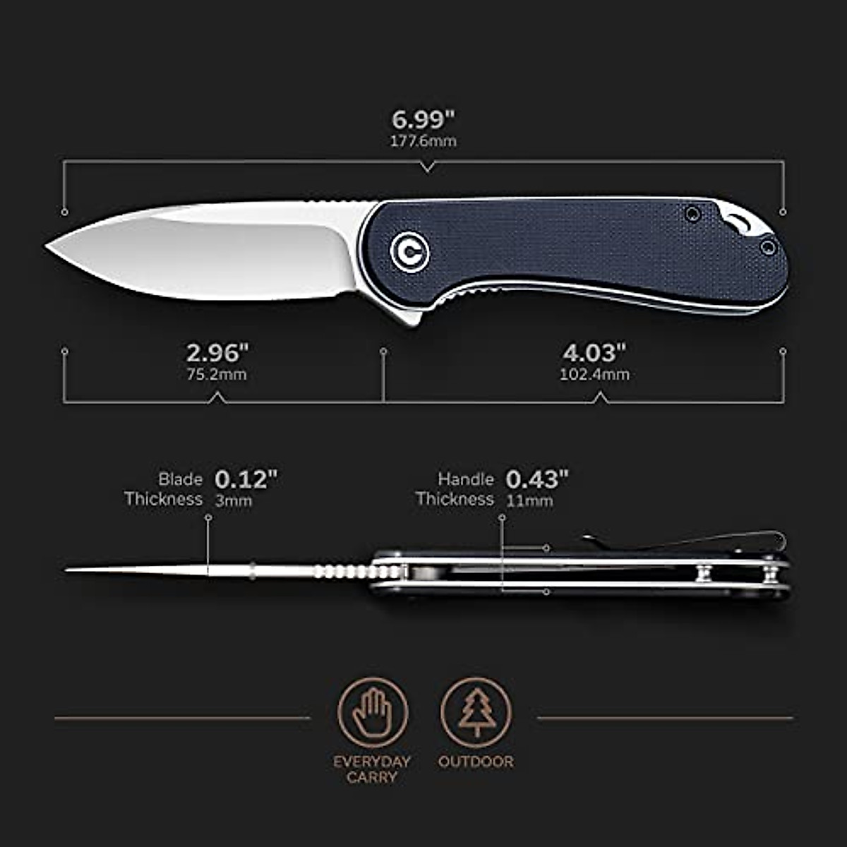 CIVIVI Elementum Bundled Conspirator, Great EDC Knife Set