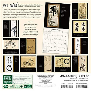 Zen Mind 2021 Wall Calendar: Zenga Paintings from the Gitter-Yelen Collection