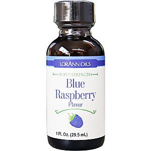 LorAnn Oils Super Strength Flavoring - Used For Candy Making, Flavoring Extracts, Baking, Hard Candy, and Flavor Oils - Bold, Natural Flavors 4X Stronger Than Extracts - Blue Raspberry, 1 fl oz