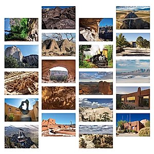 Dear Mapper Vintage United States New Mexico Landscape Postcards Pack 20pc/Set Postcards from Around the World Greeting Cards for Business World Travel Postcard for Mailing Decor Gift