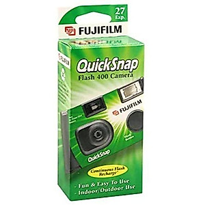 Fujifilm QuickSnap Flash 400 Disposable 35mm Camera + Quality Photo Microfiber Cloth