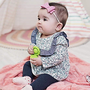 Fat Brain Toys Dimpl Wobbl Green Teether (1)