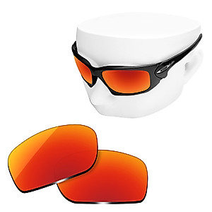 OOWLIT Replacement Lenses Compatible with Oakley Scalpel OO9095 / Scalpel Asian Fit OO9134 Sunglass Fire Non-polarized