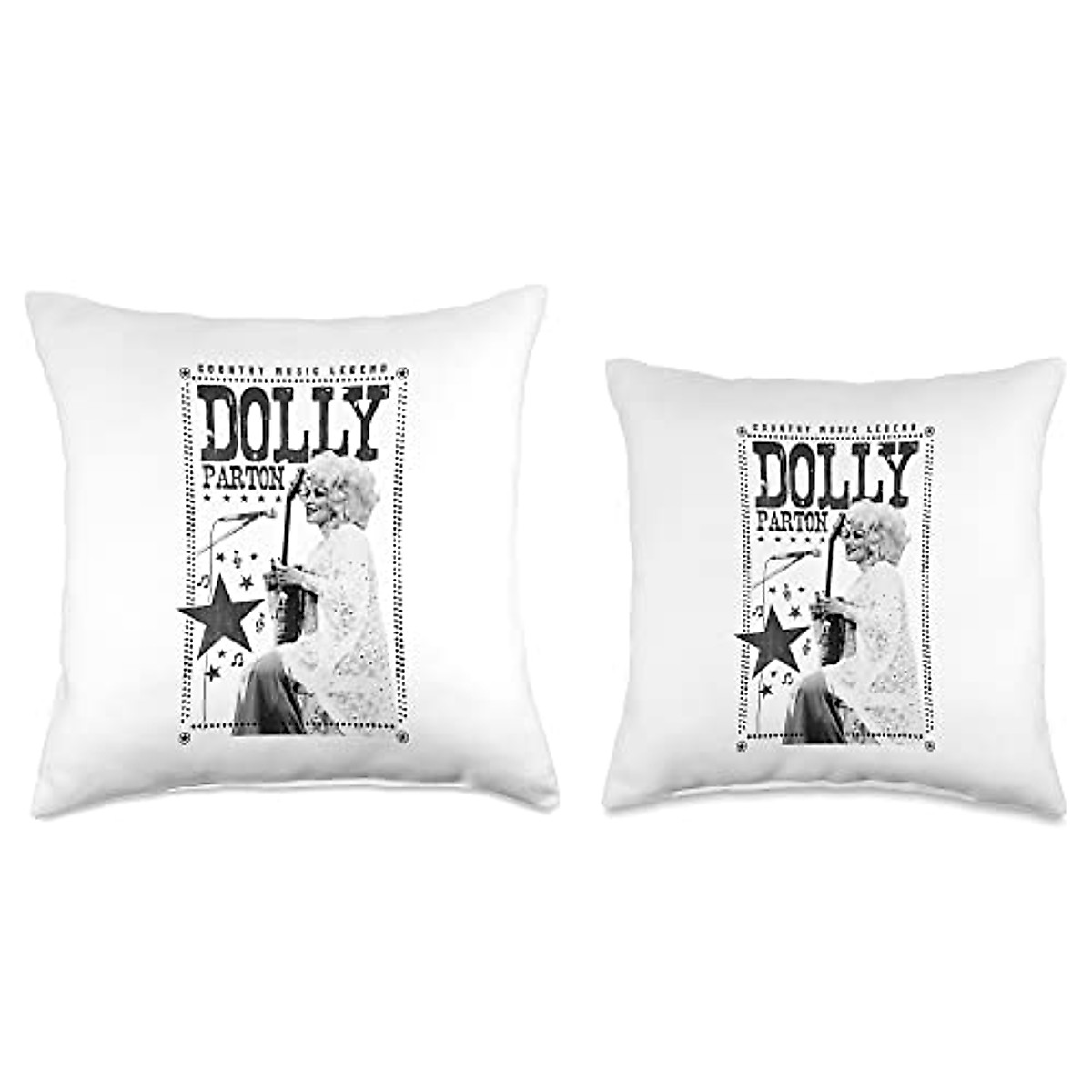 Dolly Parton Country Music Legend Throw Pillow, 18x18, Multicolor