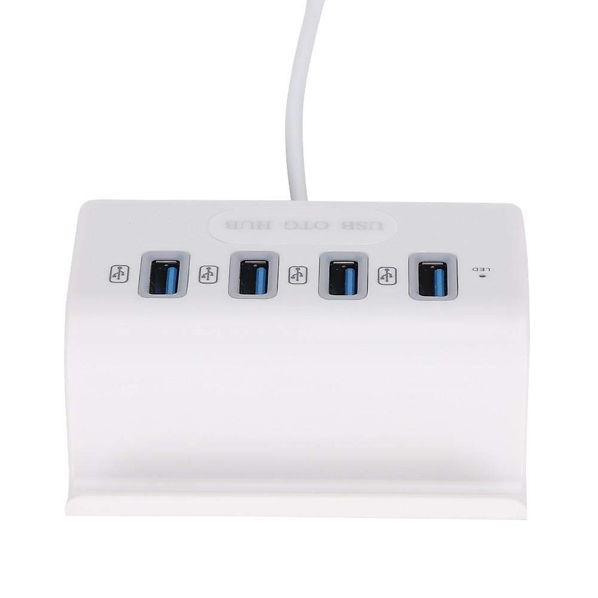 4 Port Multiple Interfaces USB Hub OTG Adapter for Phone Tablet Desktop with 480Mbps Data Transmissiom Rate, Strong Compatibility.