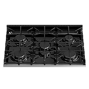 Kenmore Front Control Gas Range Oven with 5 Cooktop Burners, True Convection, Steam and Self Clean, Freestanding Stainless Steel Stove and Oven, 4.8 cu. ft. Capacity