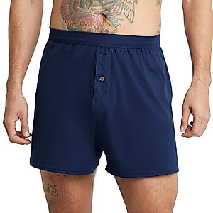 Hanes Men's Jersey Boxers 6-Pack, Soft Knit Boxers, Moisture-Wicking Jersey Boxers, 6-Pack (Colors May Vary)