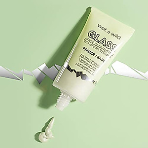 wet n wild Prime Focus Glass Skin Correct Primer Bright Crystal Finish, Green, 0.91 Fl Oz