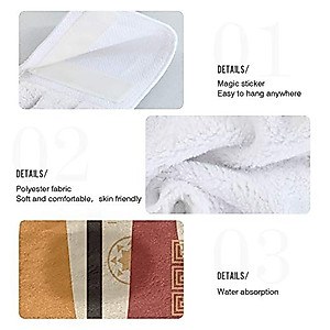 DOMIKING Absorbent Hanging Kitchen Hand Towels - Beautiful African American Women Dishcloths Decorative Hang Cloth Tie Towels for Farmhouse Housewarming Laundry Room