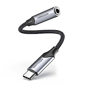 Hubs USB C to 3.5mm Jack Earphone Type C to 3.5 Headphone AUX Adapter Audio Cable USB Hubs (Size : 1.0m)