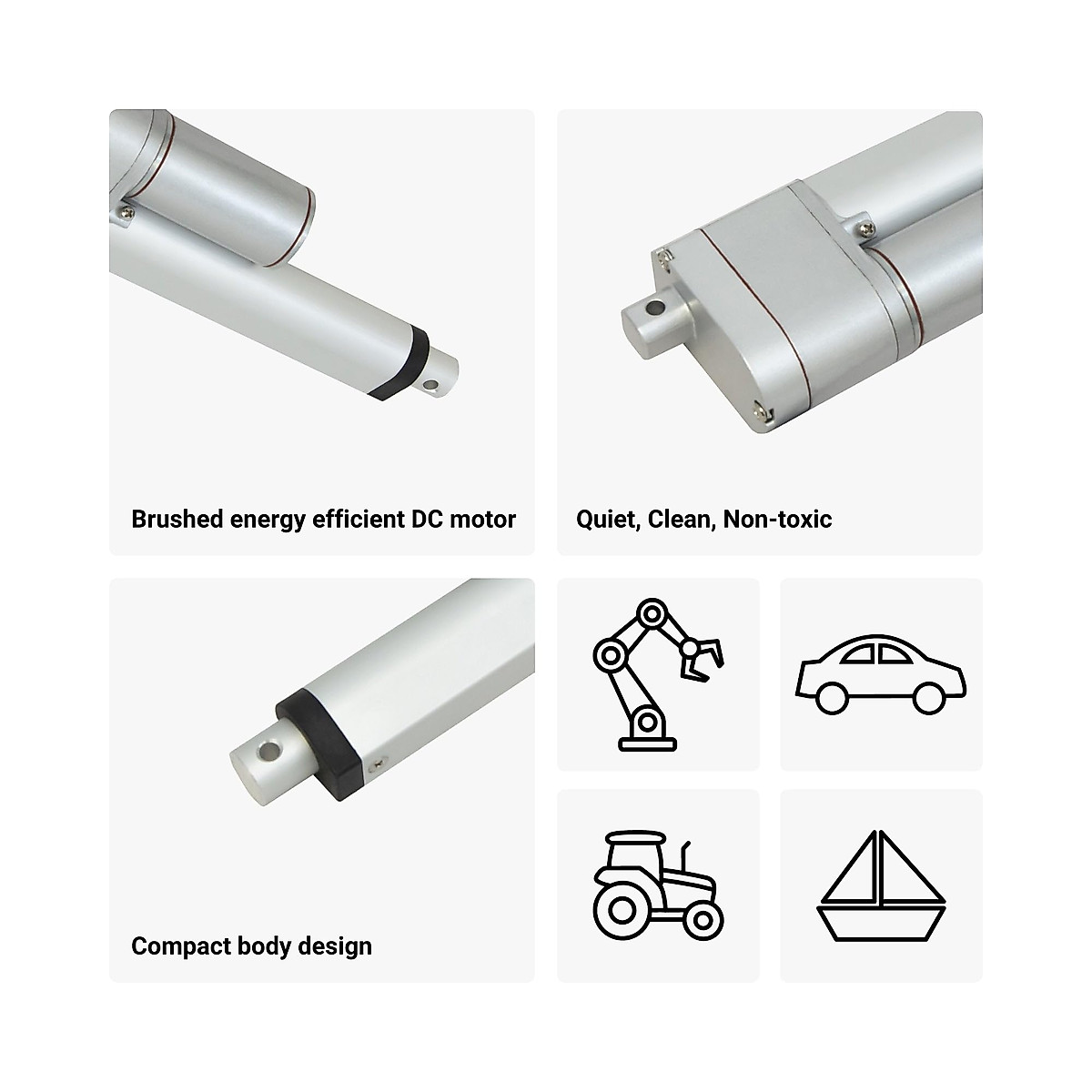 Progressive Automations 12V Potentiometer Feedback Mini Linear Electric Actuator: 4", 35 lbs, Innovative Compact Design, Versatile Capabilities for Home General Automation, Automotive, Manufacturing