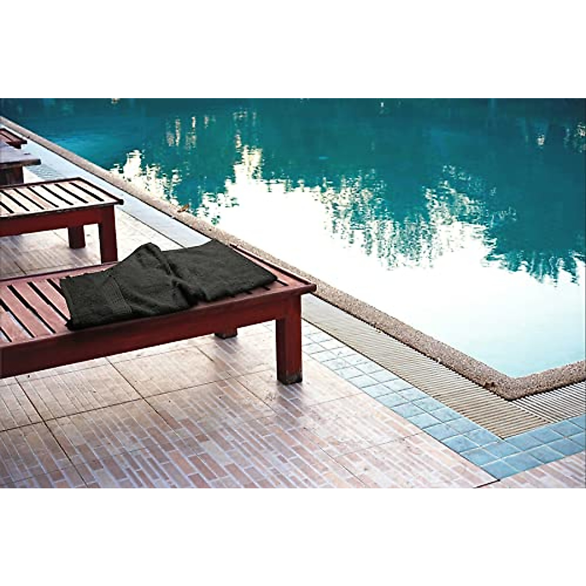 Pristine Linen Bath Towels, 100% Cotton Grey, 24 x 44 Inches Towels for Bathroom, Pool Towels, Large Quick Drying Hotel Towels, Gym Towels, Towels for Spa, Pack of 6, Ideal for Every Day use