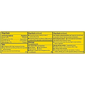 Preparation H Hemorrhoid Symptom Treatment Cream (0.9 Ounce Tube), Maximum Strength Multi-Symptom Pain Relief with Aloe