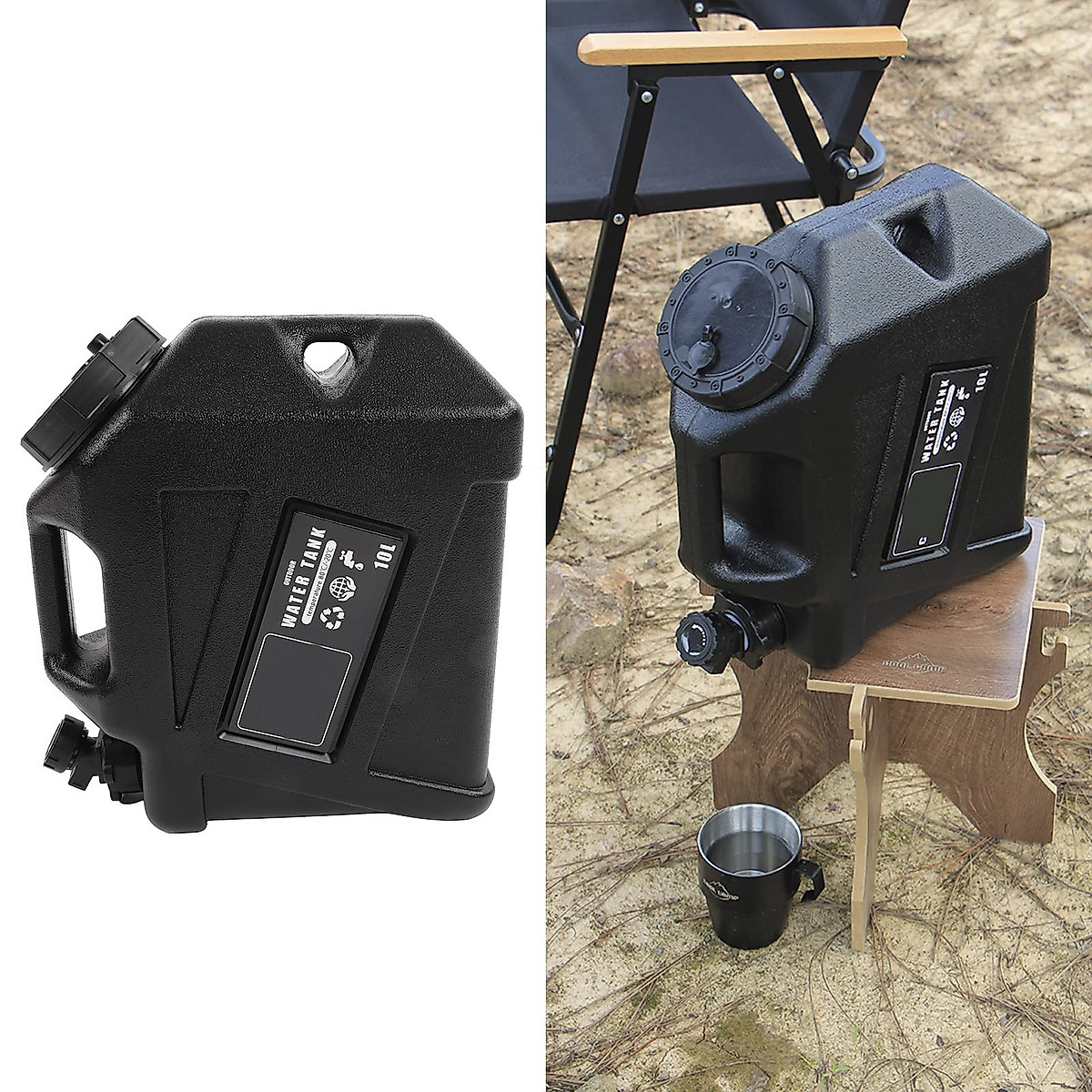 CHICIRIS 10L Portable Water Container Food Grade HDPE Leakproof Multipurpose Water Storage with Spigot for Outdoor Camping High Performance