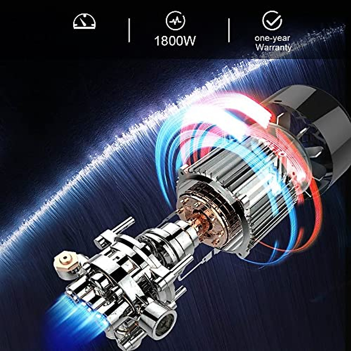 Electric Pressure Washer, Professional Electric Pressure Cleaner Machine with 4 Nozzles, Foam Cannon, 1800W High Power Washer with Soap Tank, IPX5 Car Wash Machine/Car/Driveway/Patio Clean