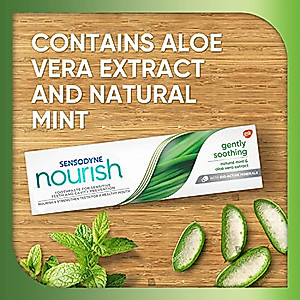 Sensodyne Nourish Gently Soothing Sensitive Toothpaste for Sensitive Teeth and Cavity Prevention - 4 oz