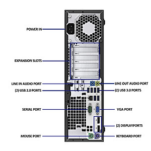 HP EliteDesk 800 G2 SFF Desktop Computer 24 Inch FHD Monitor Dual Hard Drive PC(Intel i5-6500 Up to 3.6GHz, 8GB RAM, 128GB SSD + 1TB HDD, WiFi, HDMI, Windows 10 Professional) (Renewed)