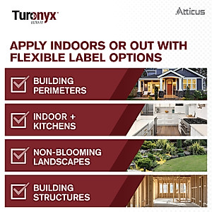 Turonyx Ultra FX Insecticide (8 mL) by Atticus – Compare to The Leading Brand – Pest Control for Indoor and Outdoor Use – Ants, Beetles, Roaches, Spiders, Fleas, Flies, Ticks