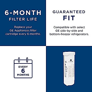 XWF refrigerator water filter Compatible with GE XWFE water filters (2 PACK)