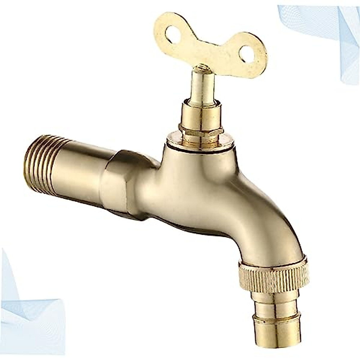 DOITOOL Wall Mount Bathtub Faucet Bathtub Faucet Stainless Steel Faucet Washing Machine Faucet Copper Water Tap Wash Machine Tap Kitchen Water Tap Fall Shut Off Valve Water Dispenser