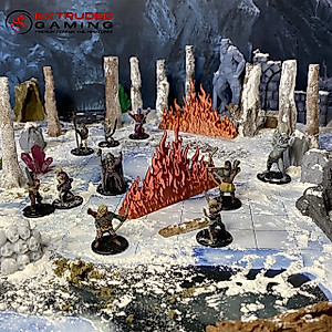 Extruded Gaming Wall of Fire Spell