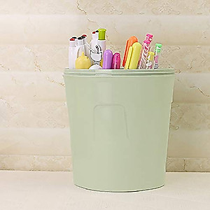 Brave669 Trash Can Other Household AccessoriesHome Desktop Mini Covered Trash Garbage Can Storage Box Organizer Waste Bin