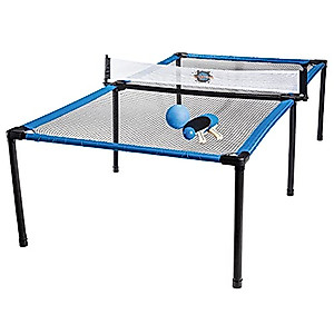 Franklin Sports Spyder Pong Tennis - Table Tennis, Volleyball + 4-Square Outdoor Game - Indoor + Outdoor Game for Kids - Includes Net, Table, Paddles + Ball - Perfect for Beach, Backyard + Living Room