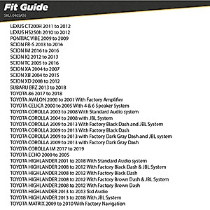 Scosche Compatible with Select 2010 to 2012 Lexus, 2004 to 2016 Scion, 2013 to 2018 Subaru & 2000 to 2019 Toyota Vehicles 5.25" - 6.5" Speaker Adapters (1 Pair) SAT6