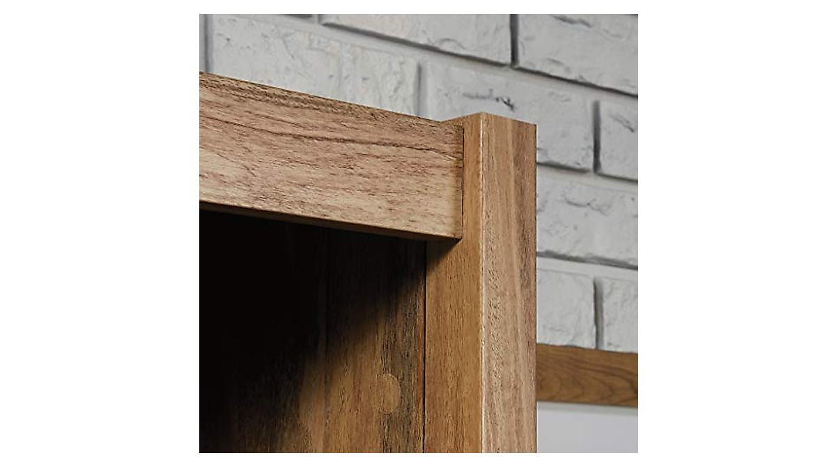 Sauder Cannery Bridge Storage Wall - Stylish Organization in Mango Finish
