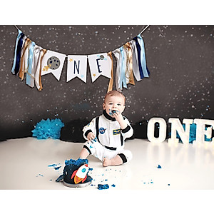 Space Theme 1st Birthday Banner-space Theme High Chair Banner, 1st Birthday High Chair Banner, Outer Space Birthday, 3 2 1 Lift-off, Universe Birthday, Orbit the Sun, Rocket Ship (rocket Banner)